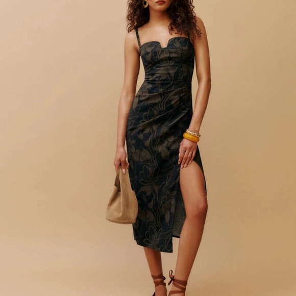 Reformation | Dresses | Reformation Alfred Dress In Brava New | Poshmark